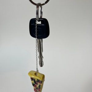 Clay Pizza Keychain - Etsy