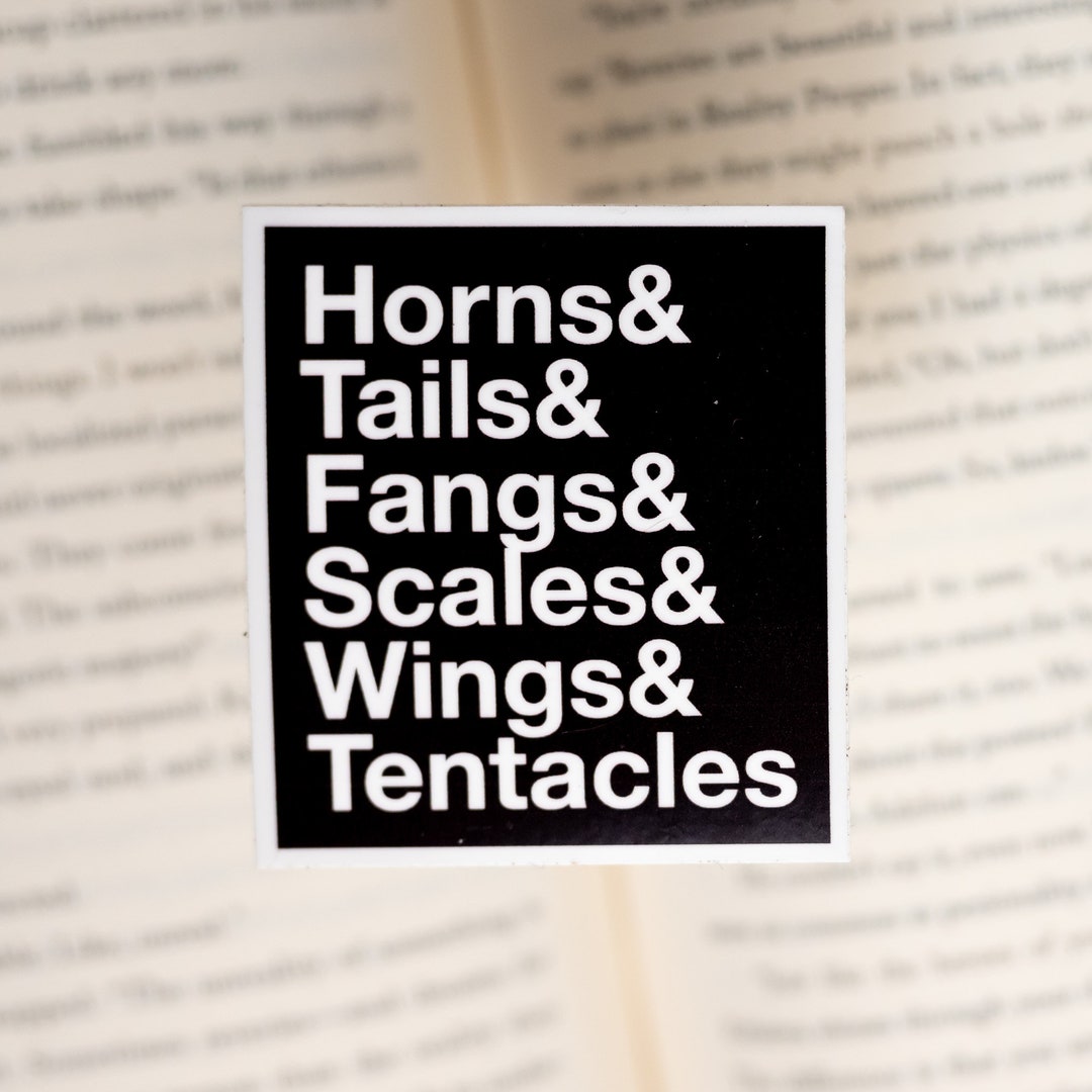 Monsters Tentacles Ampersand Sticker Kindle Sticker Bookish Sticker Etsy 7256