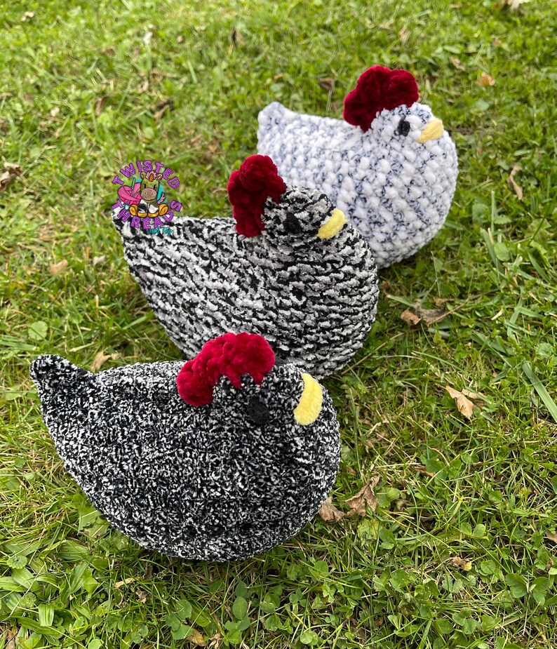 Crochet Chicken Plushie - Etsy