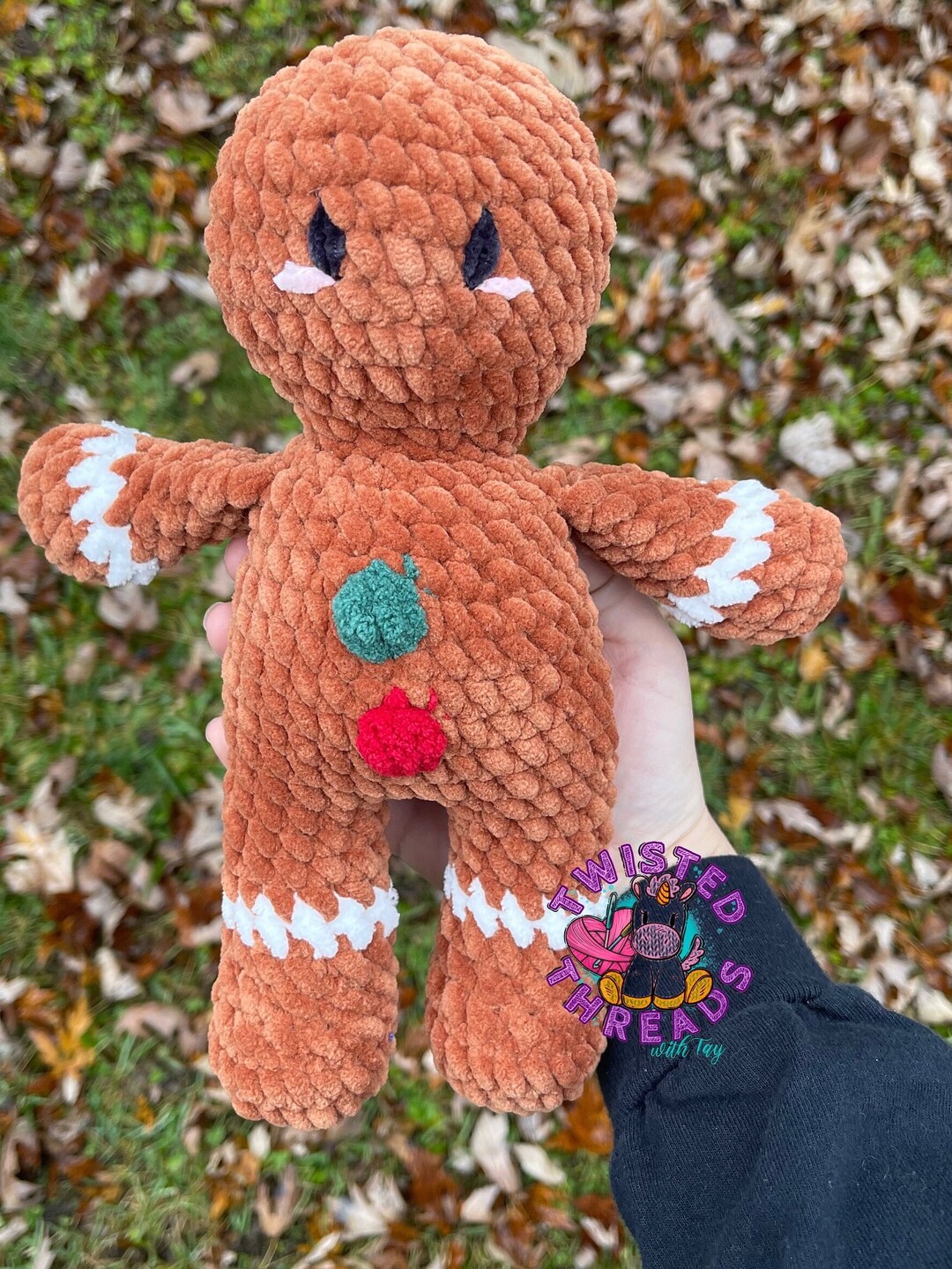 Crochet Gingerbread Man Plushie - Etsy