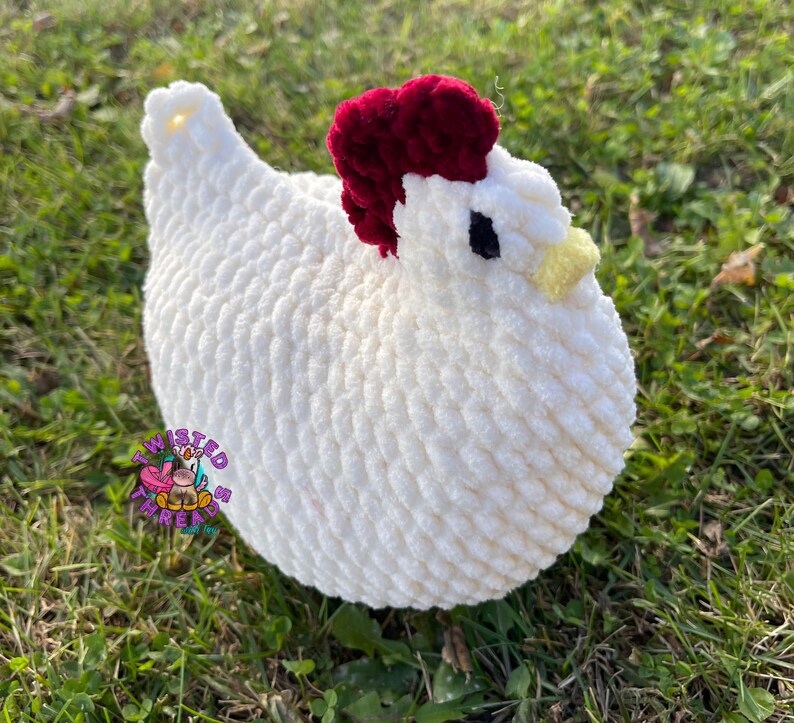 Crochet Chicken Plushie - Etsy