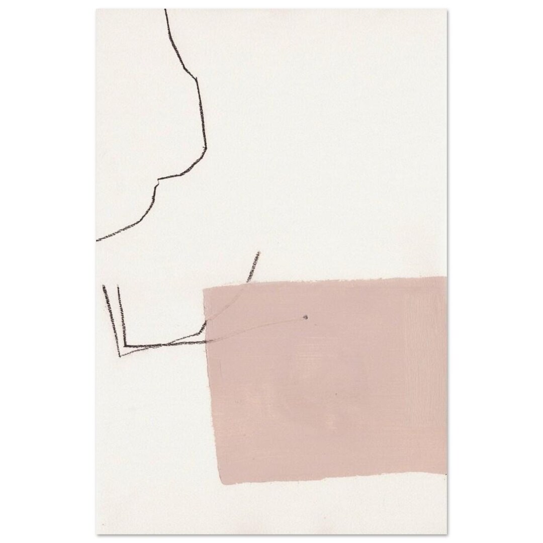 Minimal Abstract Line Drawing-fine Art Print - Museum-quality Matte ...