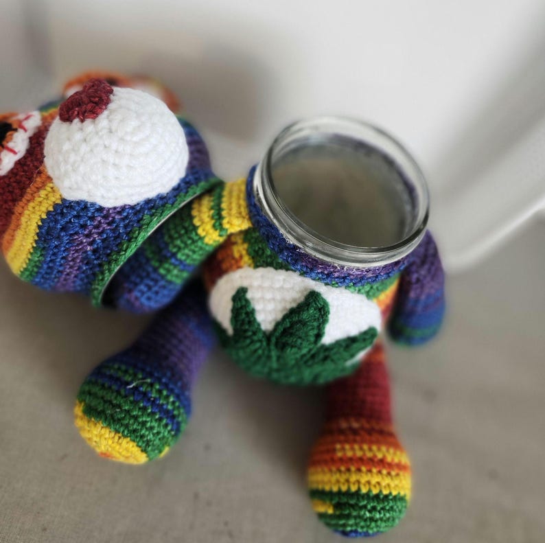 Baked Rainbow Care Bear Stash Jar - Etsy