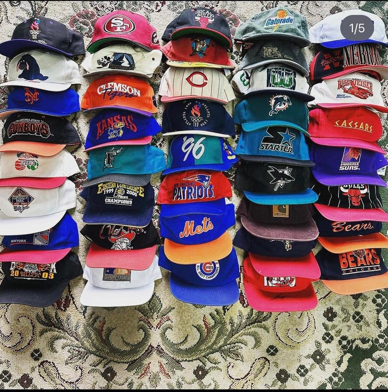 3 Random Vintage Caps Box - Etsy