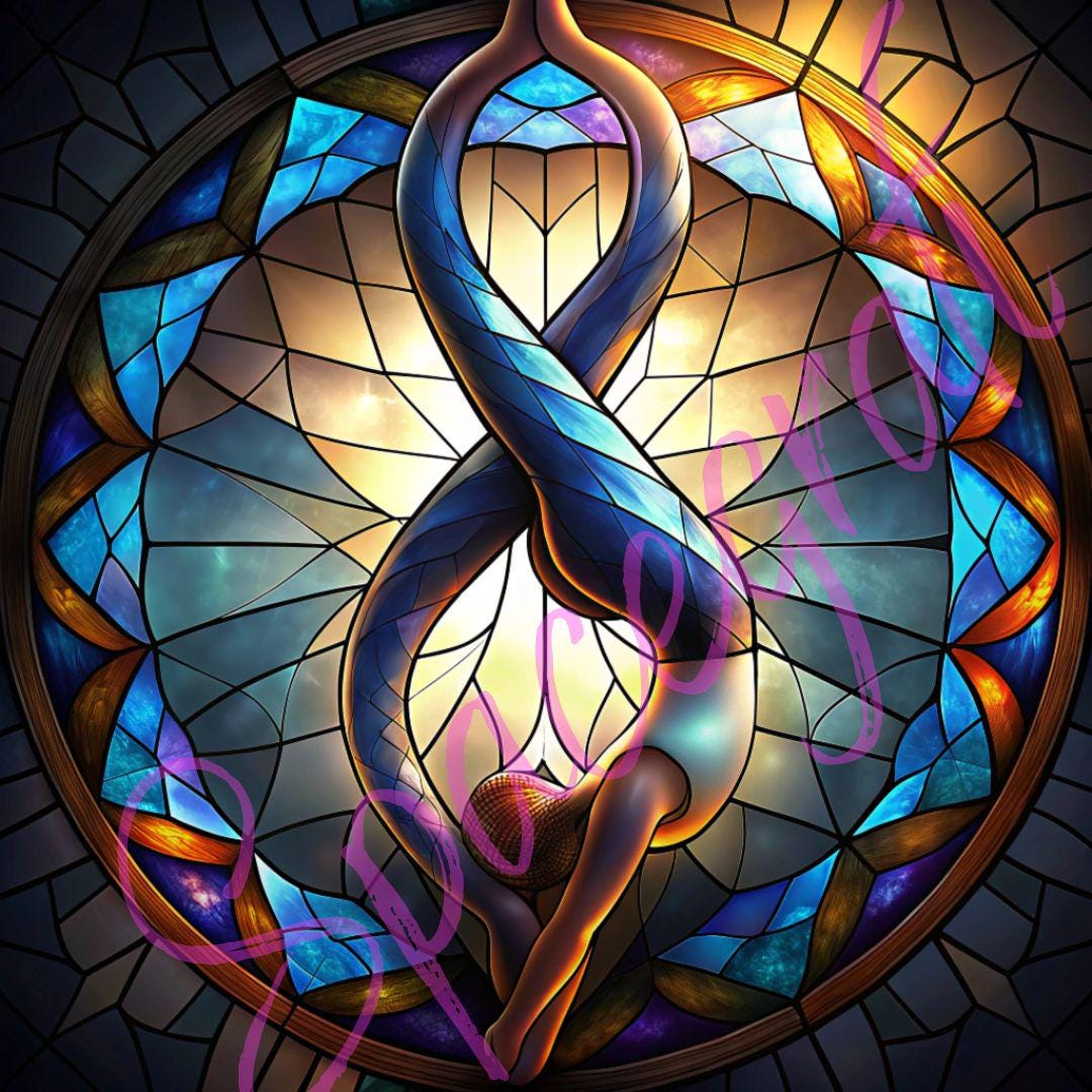 25 Stained Glass Yoga Infinity Symbol Bundle PNG High-resolution Wall ...
