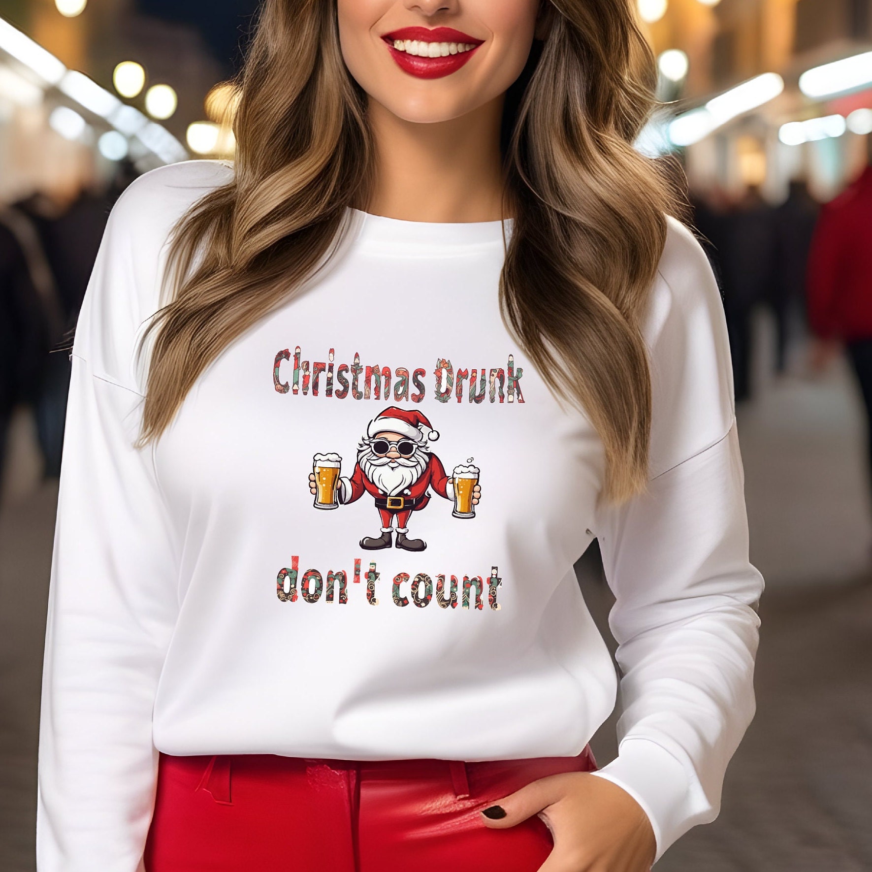 Christmas Drunk Dont Count Clipart PNG Merry Christmas Sublimation ...