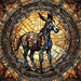 50 Stained Glass Donkeys Bundle PNG - High Resolution Big Stained Wall ...