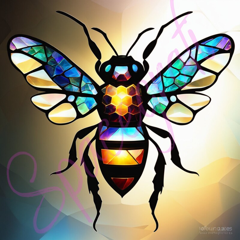 Stained Glass Bees - Etsy