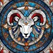 50 Stained Glass Rams Bundle PNG High Resolution Big Stained Wall Art ...