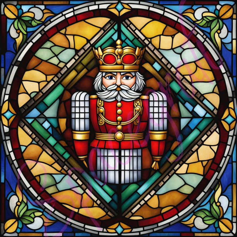 25 Stained Glass Nutcracker Bundle PNG - High Resolution Big Stained ...