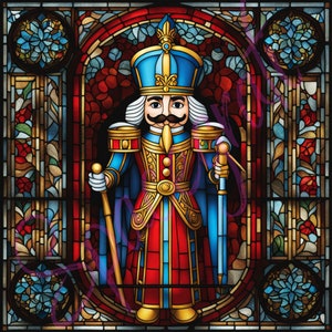25 Stained Glass Nutcracker Bundle PNG - High Resolution Big Stained ...