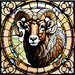 50 Stained Glass Rams Bundle PNG High Resolution Big Stained Wall Art ...