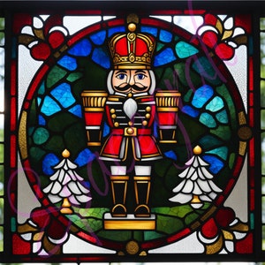25 Stained Glass Nutcracker Bundle PNG - High Resolution Big Stained ...