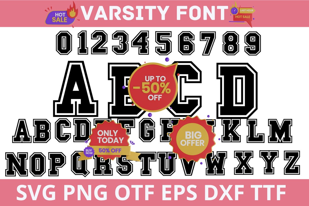 Varsity Font SVG, Jersey Font Svg, Sports SVG Alphabet, Varsity Letters ...
