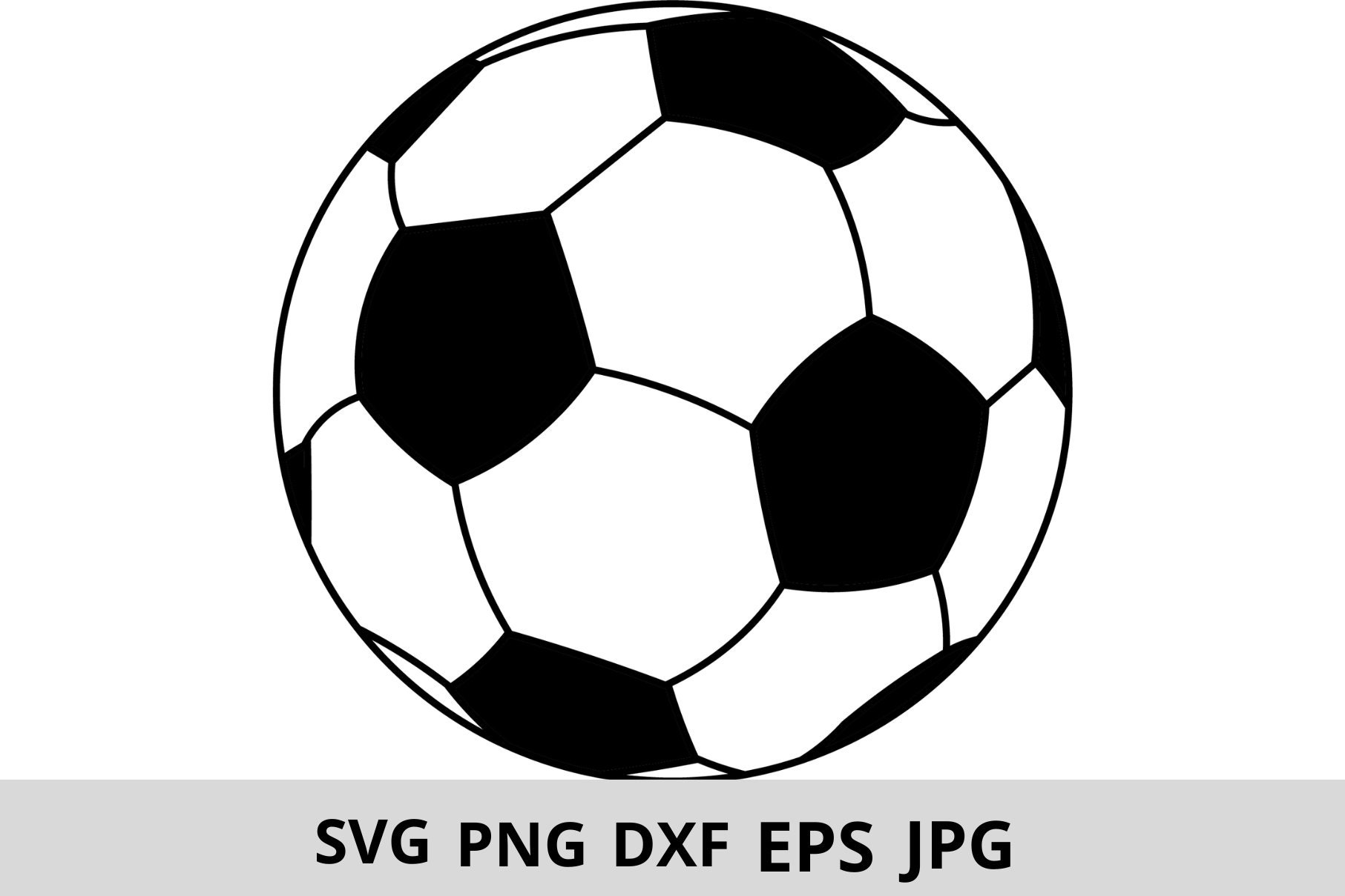 Soccer Ball Soccerball Futbol INSTANT DOWNLOAD 1 Vector .eps, Svg & Png ...