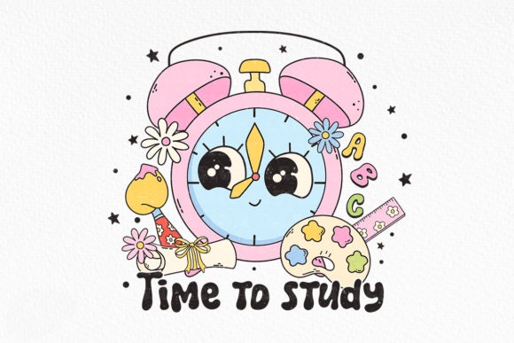 Groovy School Clipart Retro Back to School Groovy Teacher Clipart ...