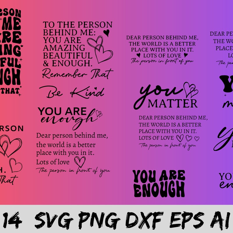 Positive Quotes Svg - Etsy