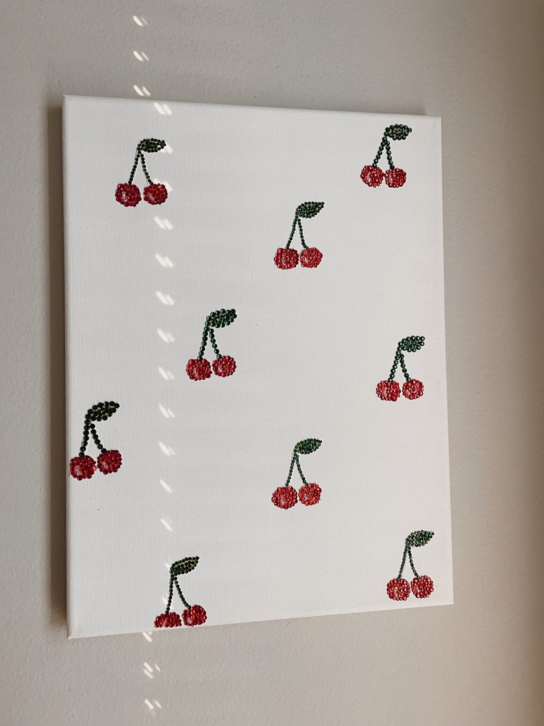 9x12 Rhinestone Cherry Print - Etsy