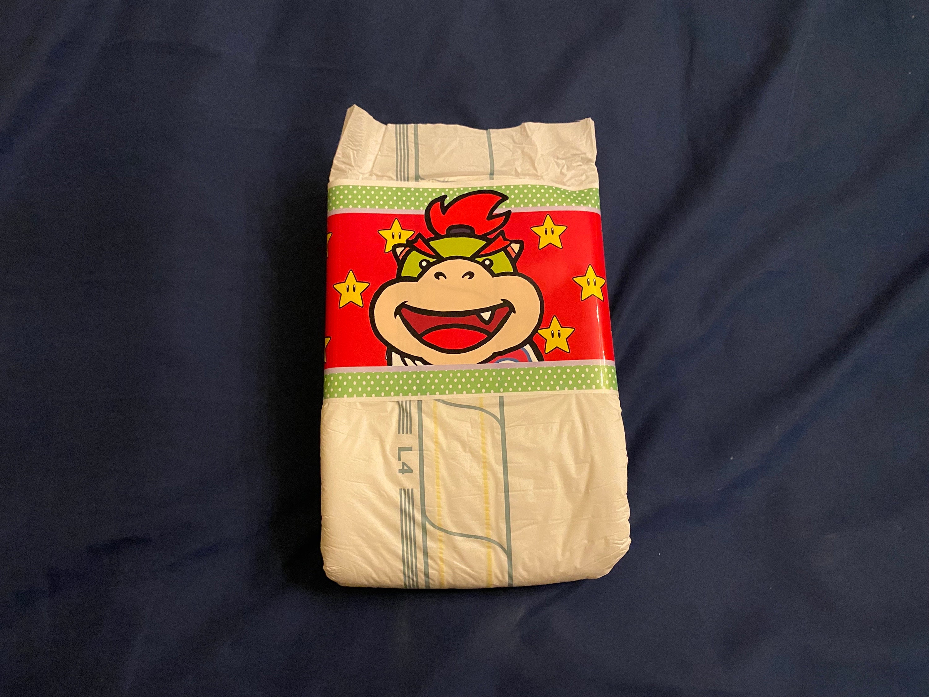 PEAKABU Style Bowser and Bowser Jr. Diaper Tape - Etsy