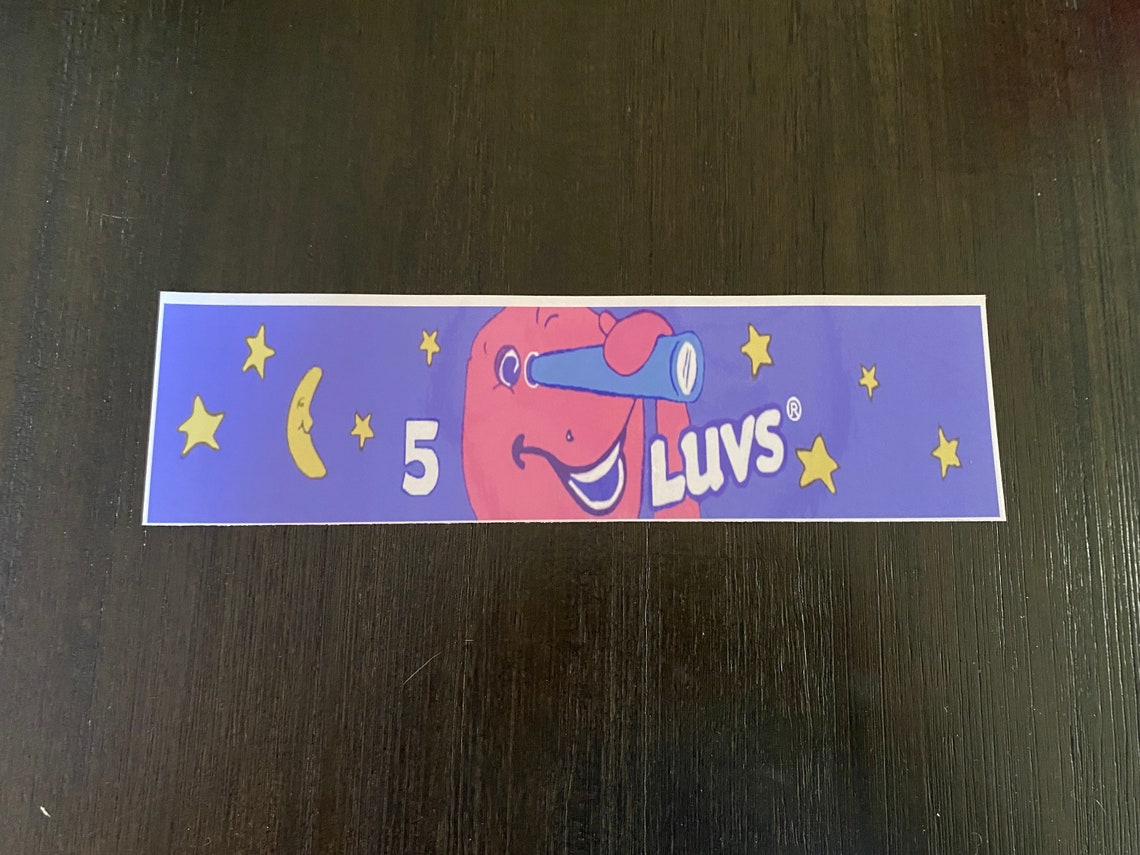 Vintage Luvs Barney Diaper Tape - Etsy