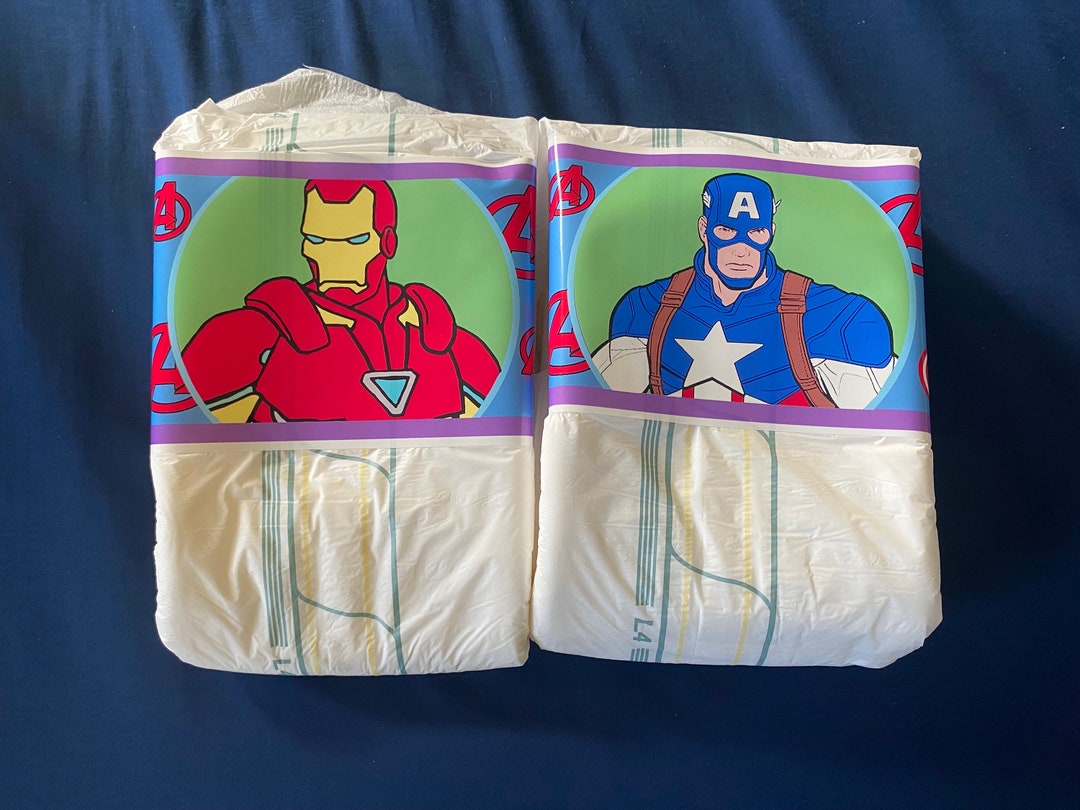 LUVS Style Iron Man and Captain America Diaper Tape - Etsy