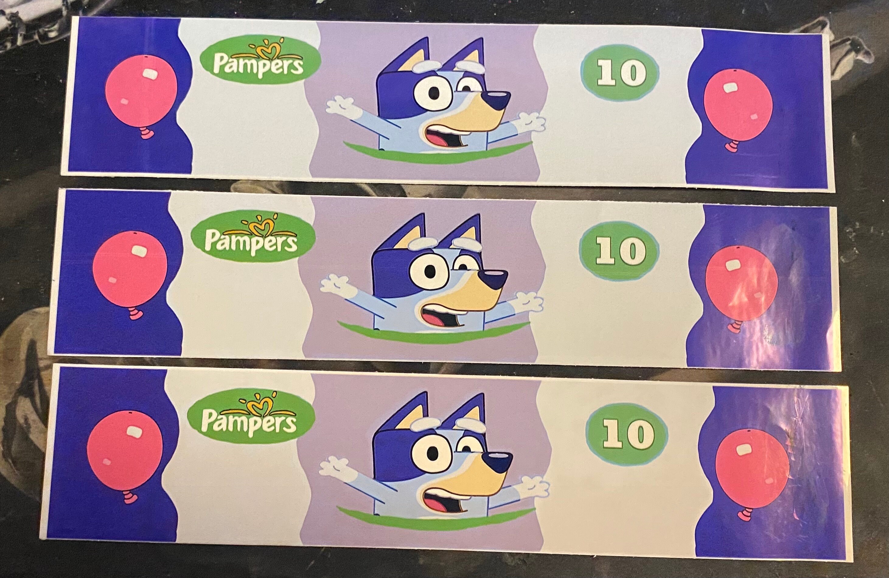 Vintage Pampers Style Bluey Diaper Tape - Etsy