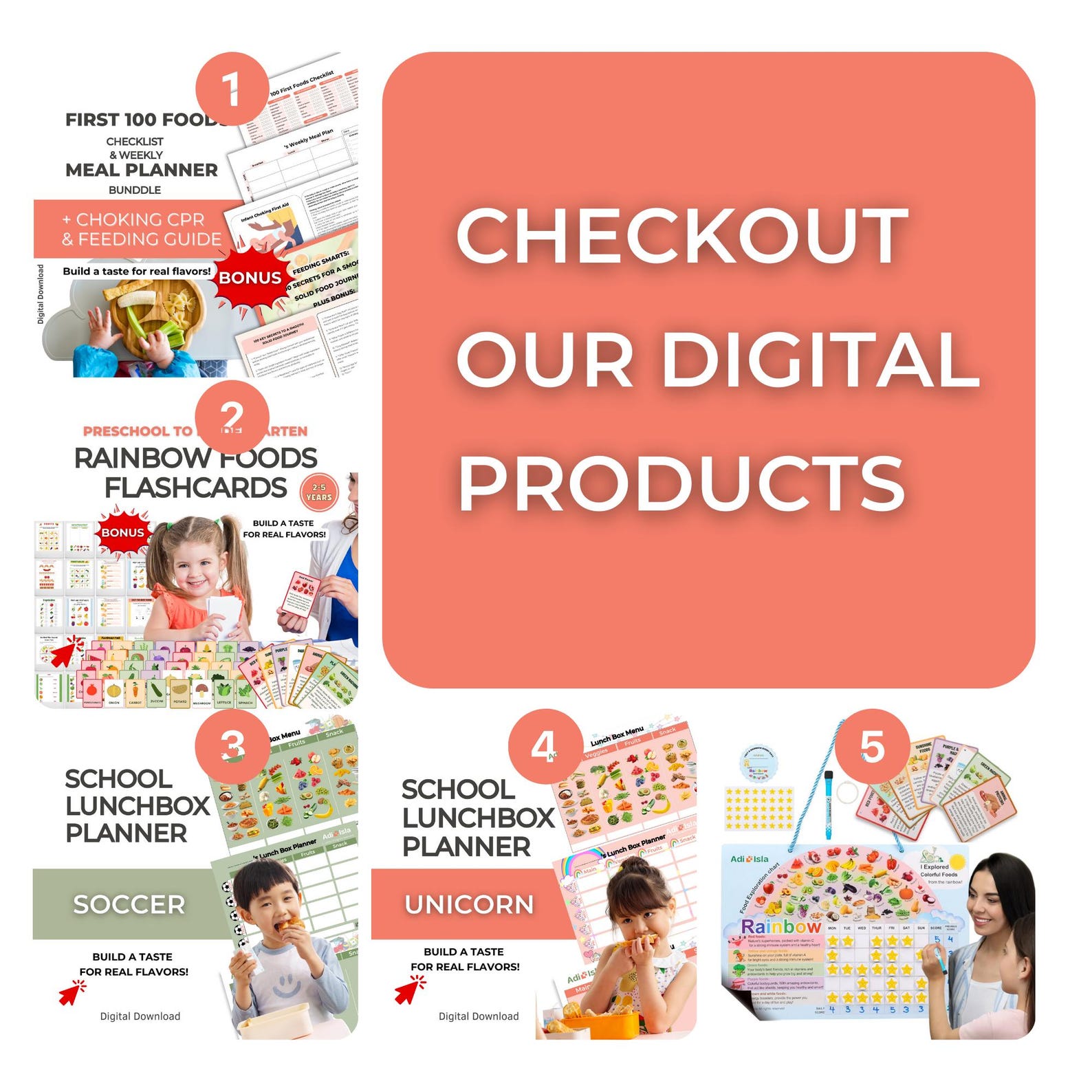 100 First Foods Before One Tracker and Weekly Meal Planner Bonus ...