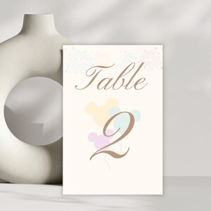 Disneyland Vintage Table Numbers - Happiest Celebration on Earth ...