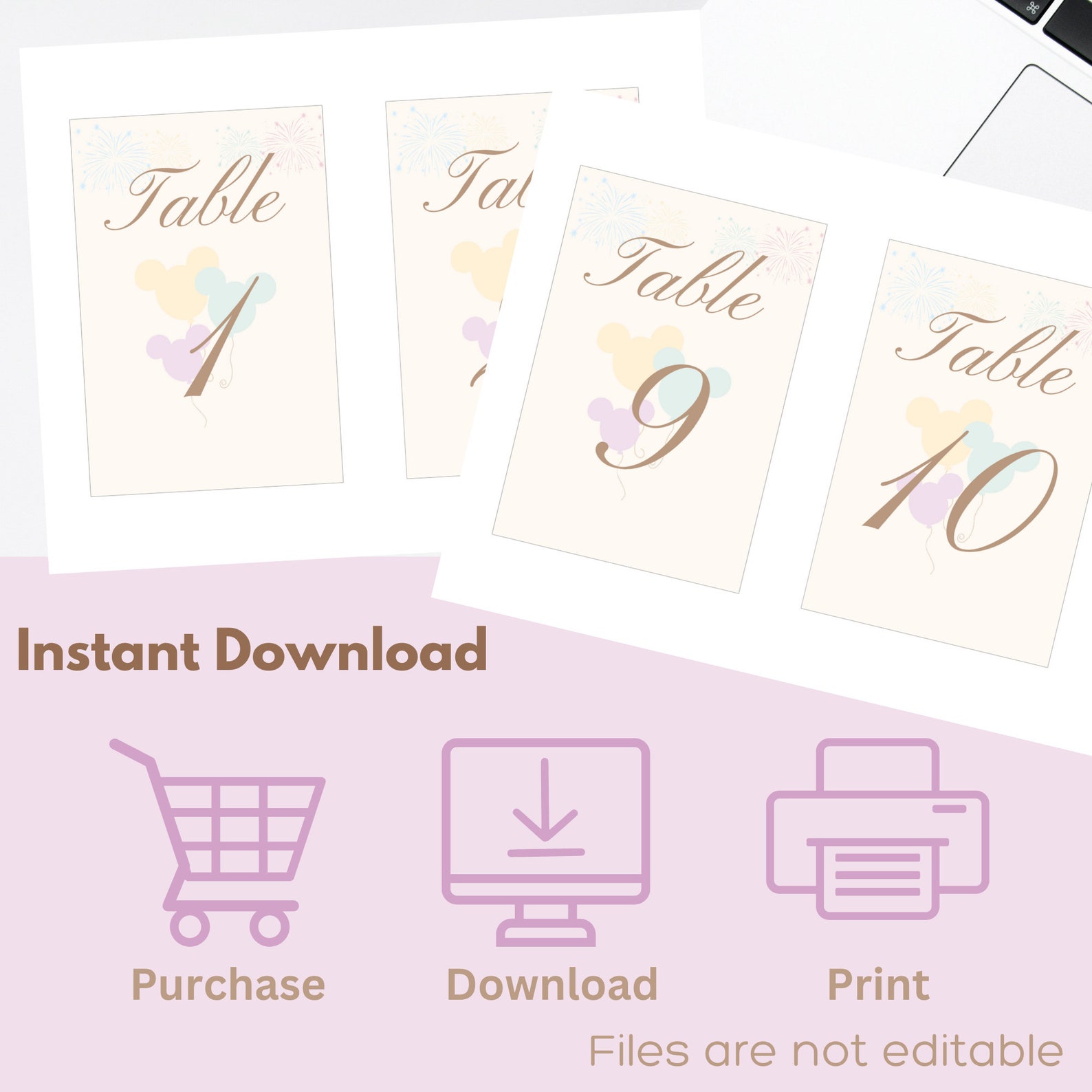 Disneyland Vintage Table Numbers - Happiest Celebration on Earth ...