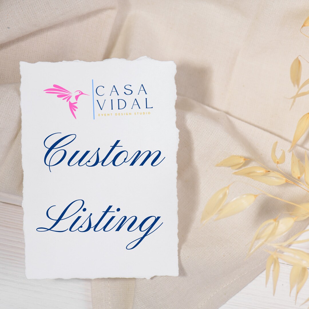 Custom Listing - Etsy