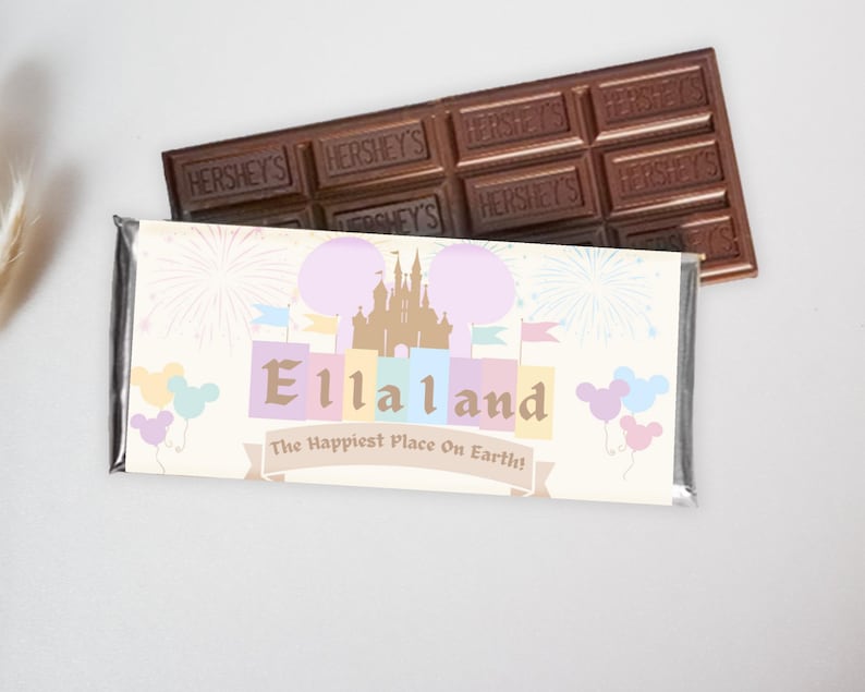 Happiest Birthday on Earth Chocolate Bar Wrapper | Editable Canva ...