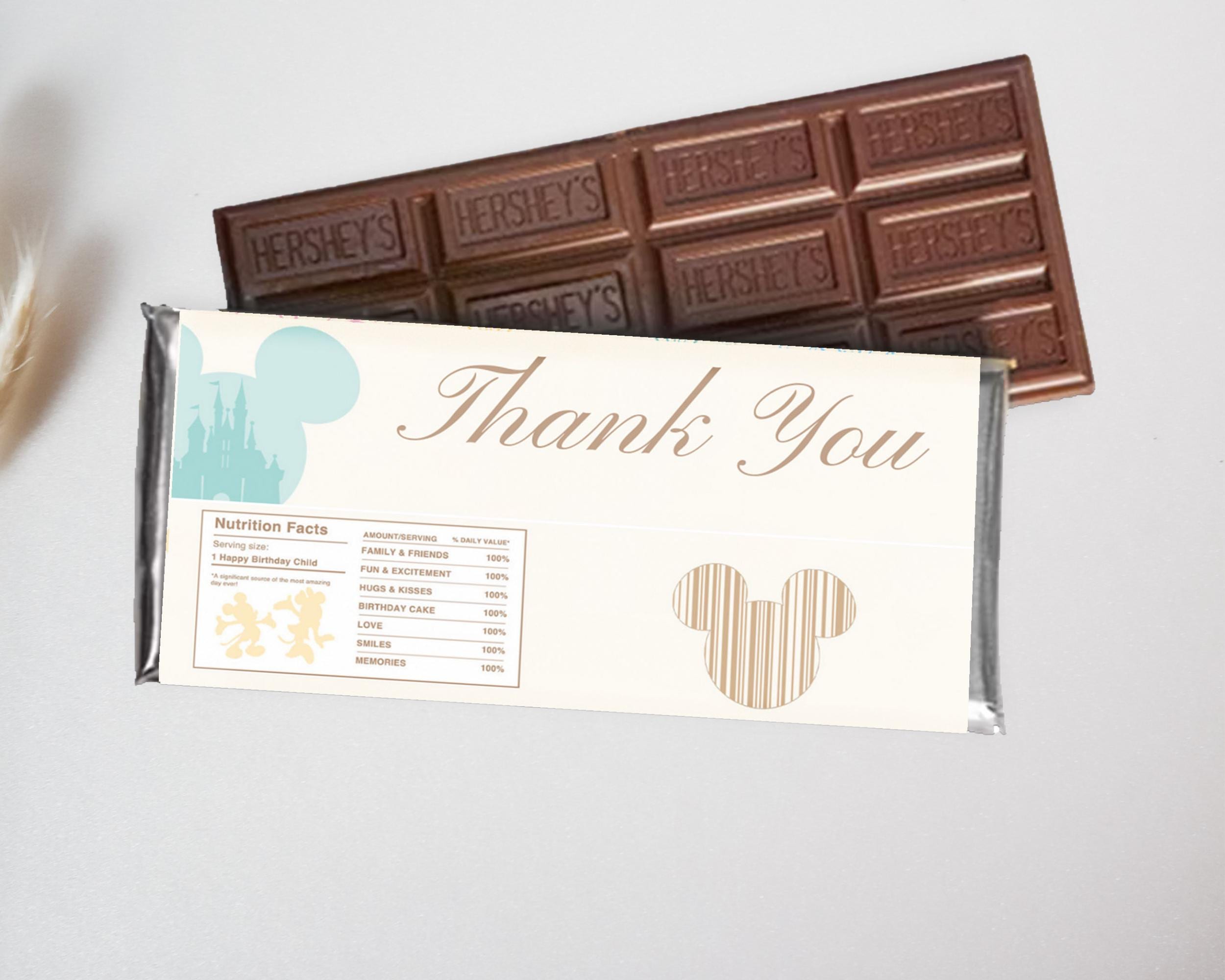 Happiest Birthday on Earth Chocolate Bar Wrapper | Editable Canva ...