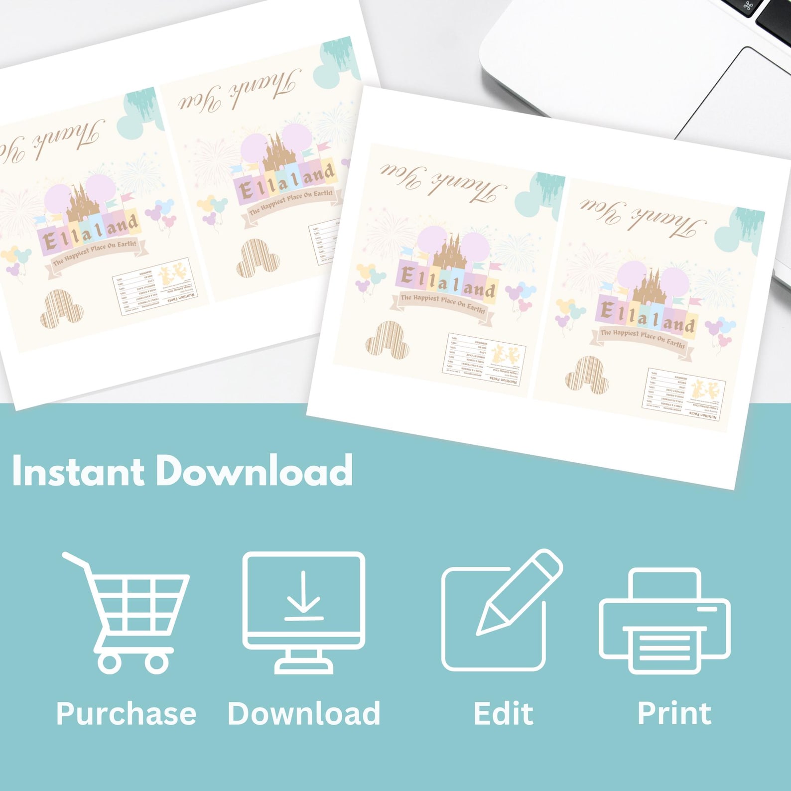 Happiest Birthday on Earth Chocolate Bar Wrapper | Editable Canva ...