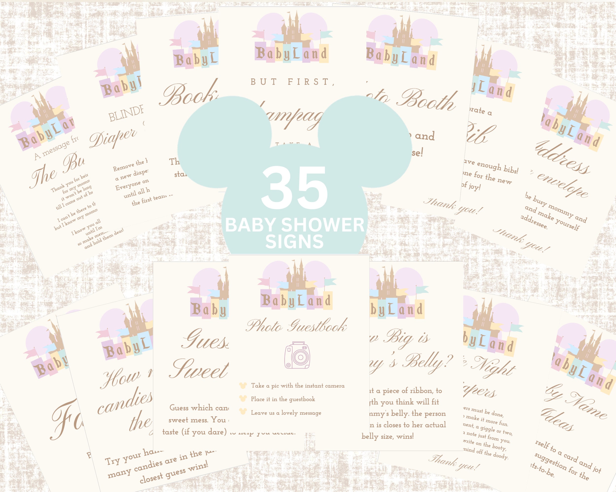 Happiest Baby Shower on Earth - 35 Printable Signs - Instant Download ...