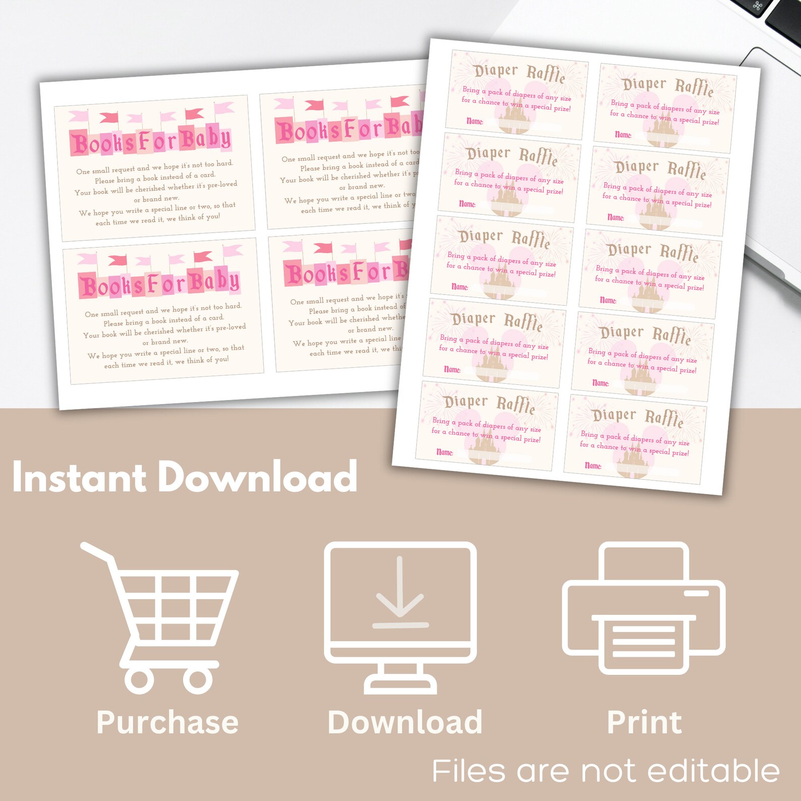 Pink Happiest Baby Shower on Earth - Invitation Bundle - Printable ...