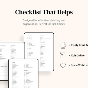 Moving Checklist. Printable PDF Canva Template. - Etsy