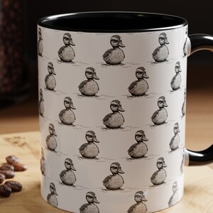 Cute Duck Coffee Cup, Bird Coffee Cup, Baby Bird Mug, Bird Mug, Bird ...