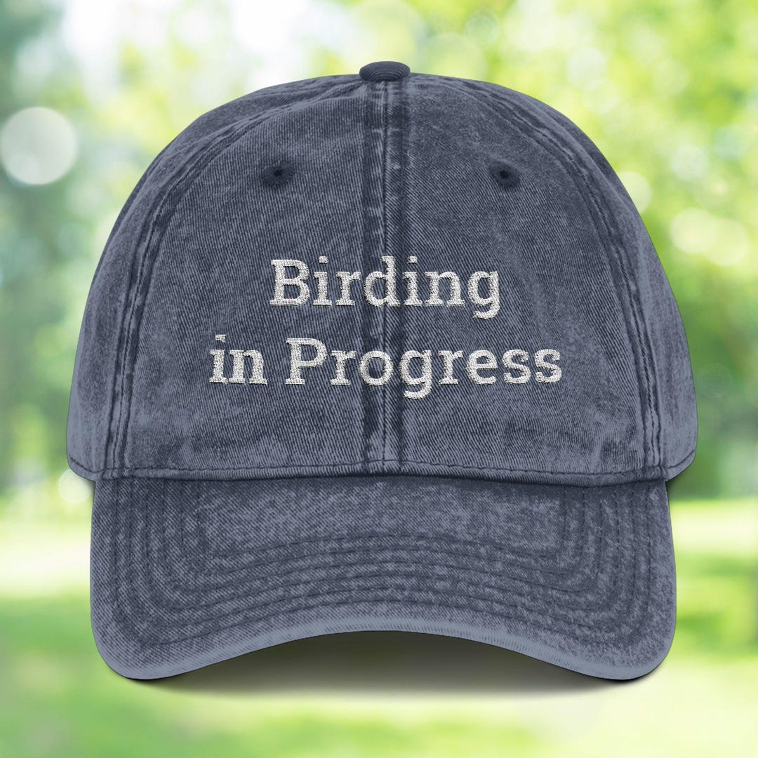Birding in Progress Hat | Embroidered Birdwatching Hat for Nature ...