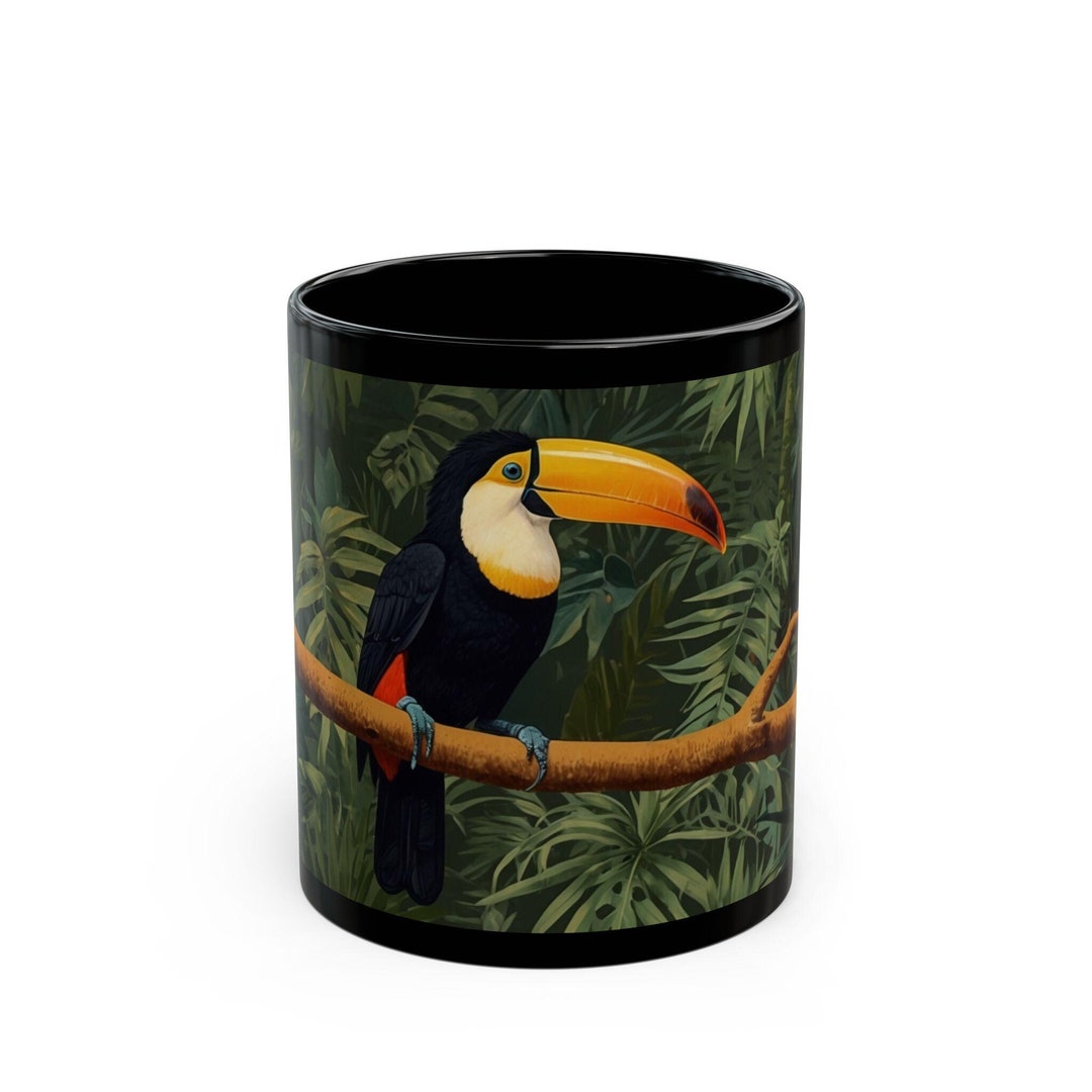 Toucan Mug, Vintage Mug, Bird Mug, Bird Name Mug, Toucan in the Tropics ...