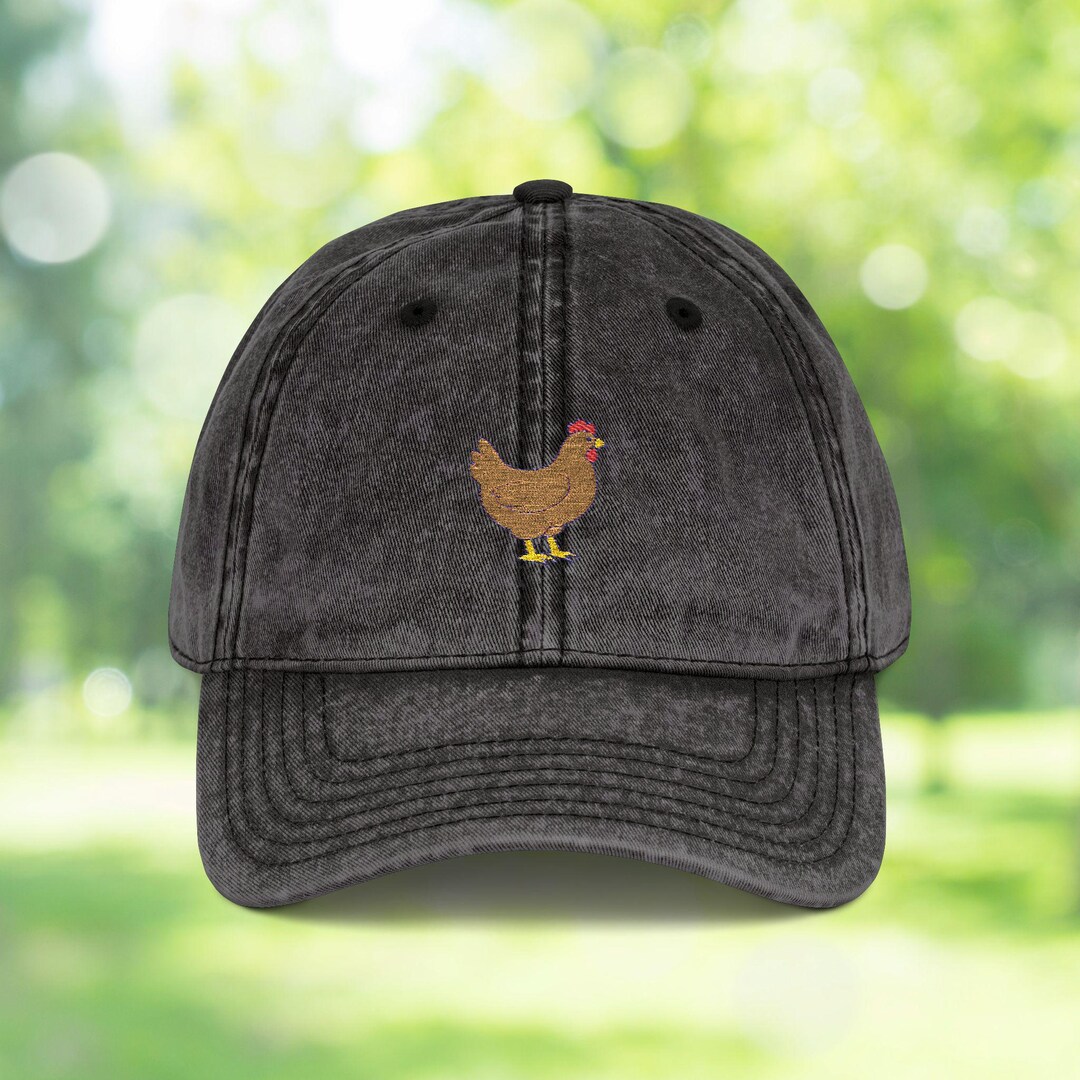 Embroidered Chicken Hat | Cute Farm Animal Hat | Backyard Chicken Lover ...