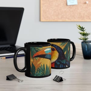 Toucan Mug in Pop Art Style, Beautiful Nature Mug, Nature Art, Bird Mug ...