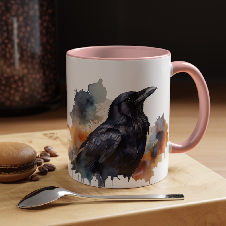 Raven Mug, Bird Gift, Bird Watcher Mug, Bird Lover Mug, Name Bird Mug ...
