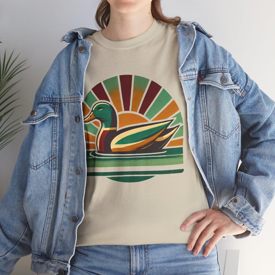 Retro Mallard Duck Shirt | Vintage Pond Design | Nature-inspired ...