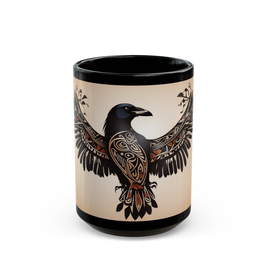 Raven Mug, Bird Gift, Bird Watcher Mug, Bird Lover Mug, Bird Mug, Bird ...