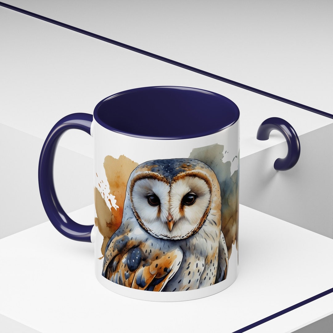 Barn Owl Mug, Bird Gift, Bird Watcher Mug, Bird Lover Mug, Bird Mug ...