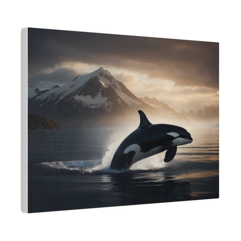 Orca Wall Art, 12x9 Wall Decor, Orca Lover Gifts, Killer Whale Decor ...