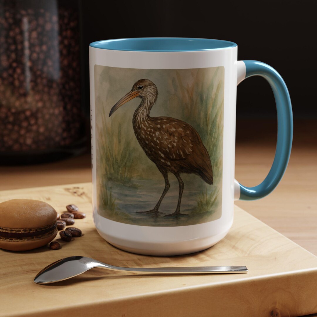 Limpkin Mug | Watercolor Wetland Wading Bird Art | Unique Bird Gift for ...
