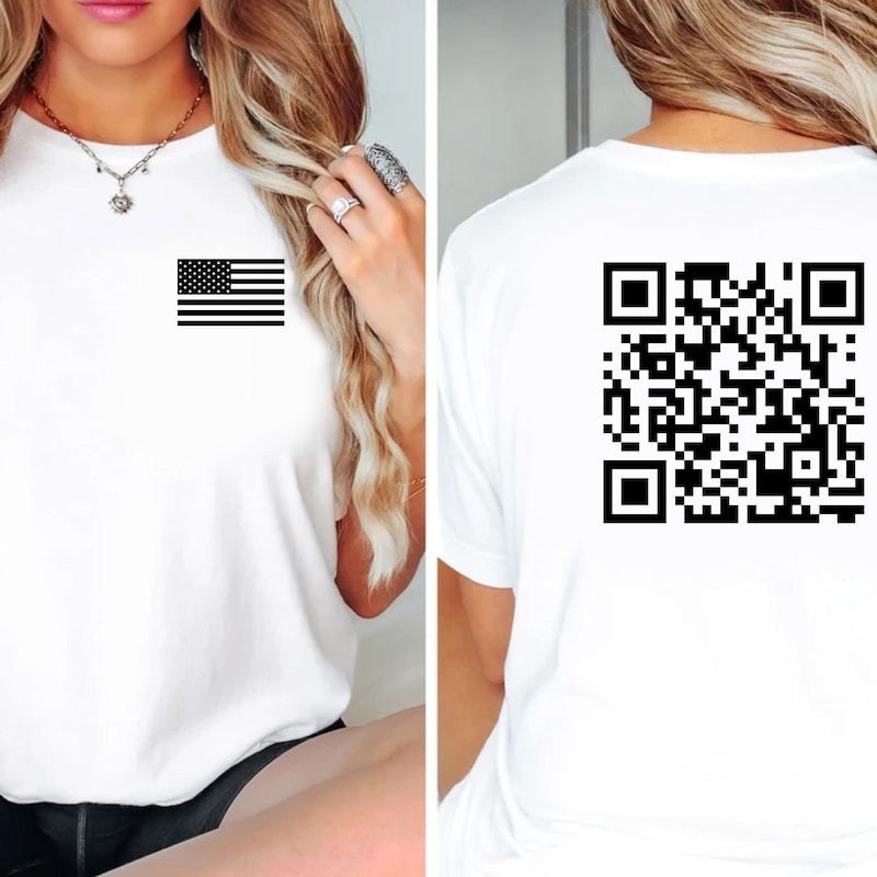 Trump Qr Code Tee Shirt - Etsy