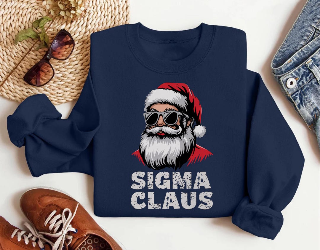 Funny Sigma Clause Shirt Rizz the Season Sweatshirt Merry Rizzmas Tee ...