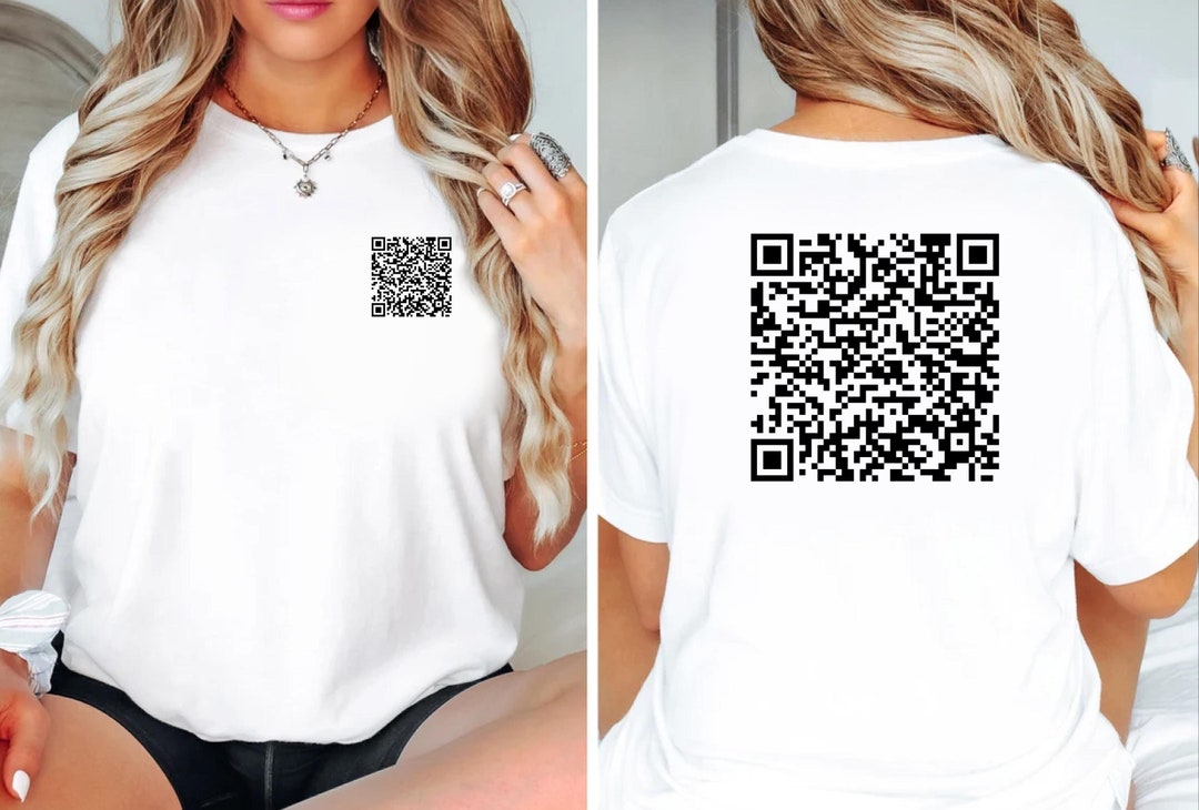Rick Roll QR Code T Shirt Funny Prank Shirt Viral Video QR Code April ...